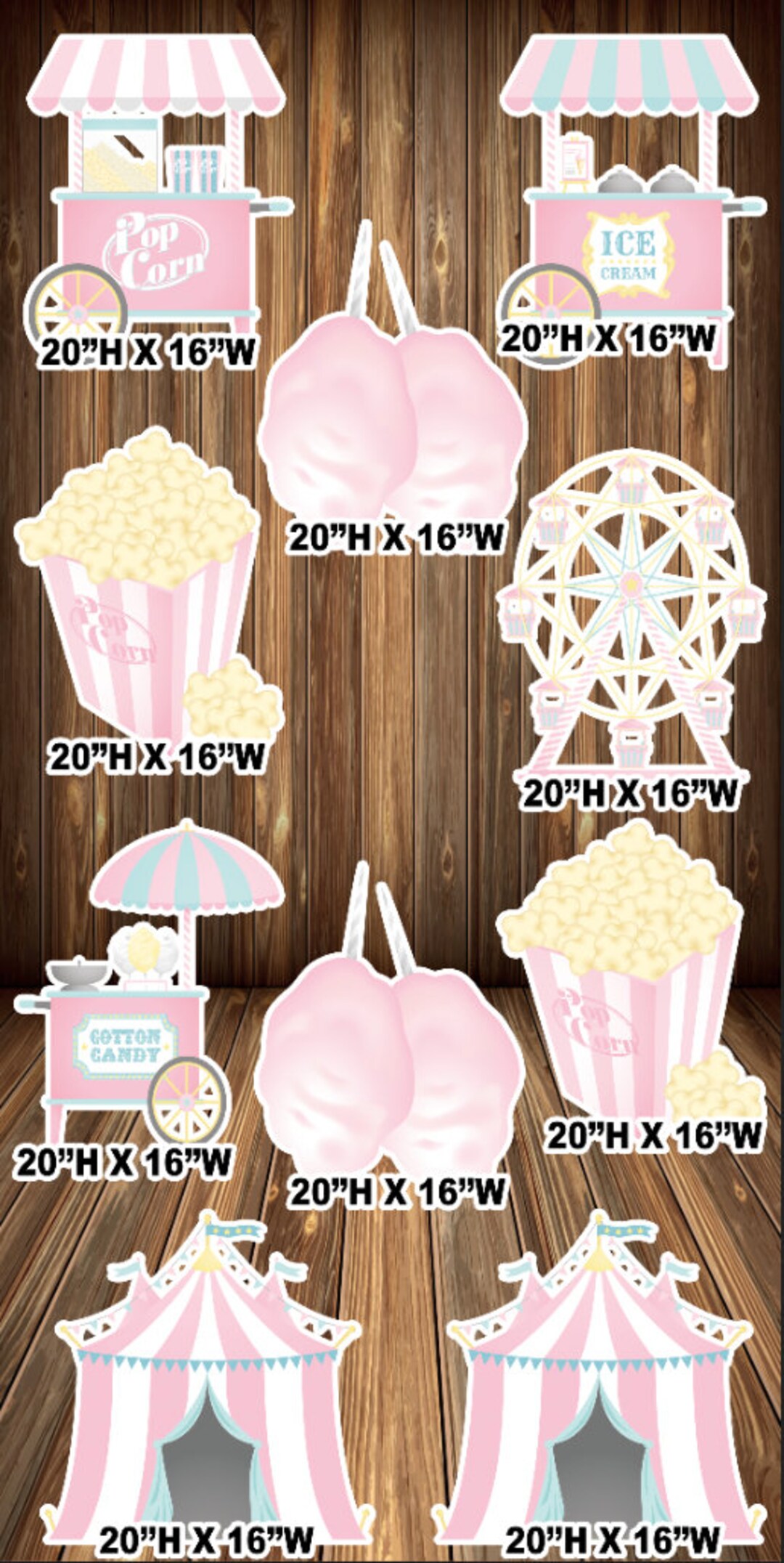 Yard Cards Decor, Lawn Decor, UV Printed, Coroplast Cutouts Party ...