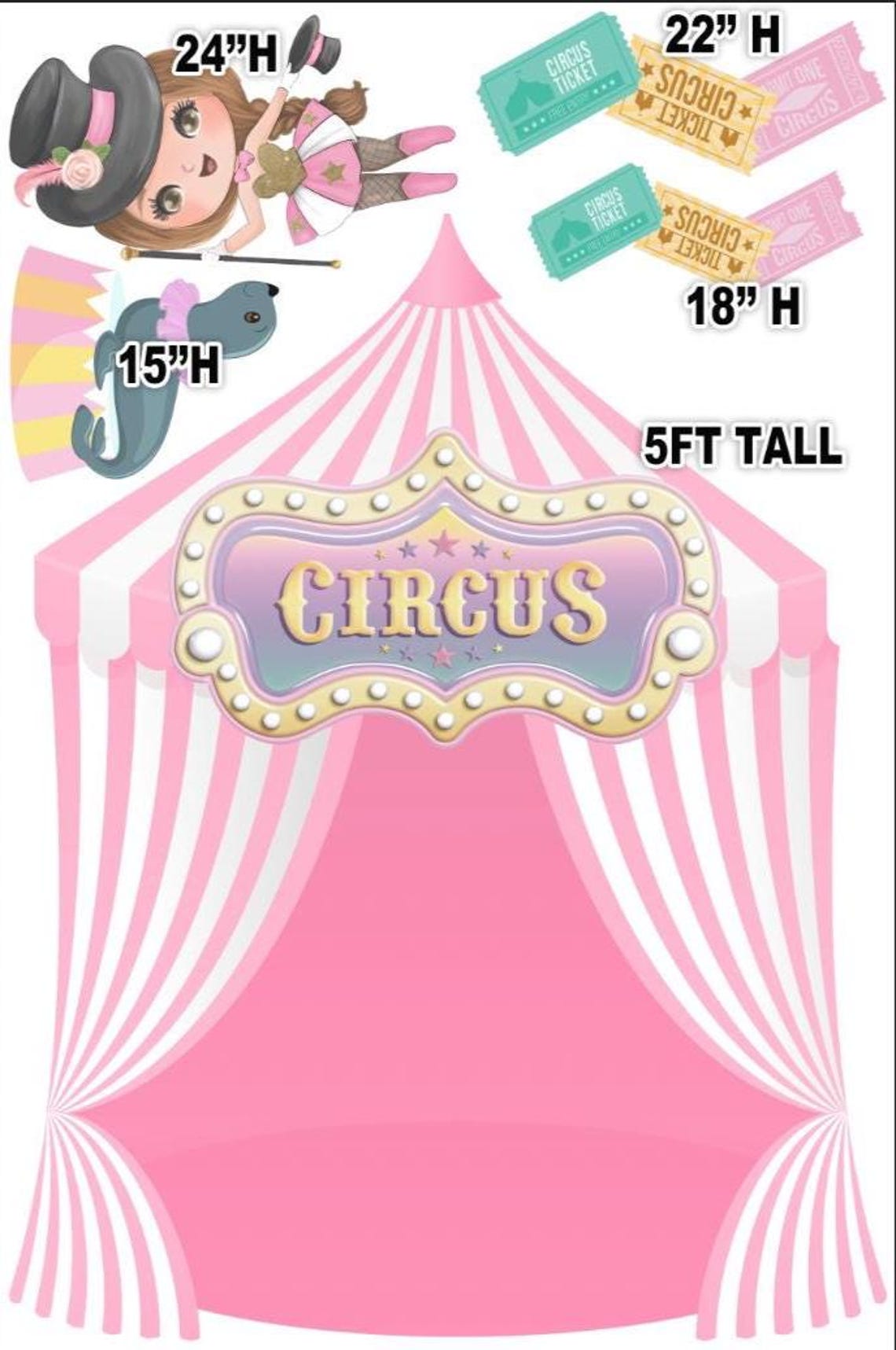 Party Panel Decor, UV Printed, Coroplast Cutouts Party Decorations ...