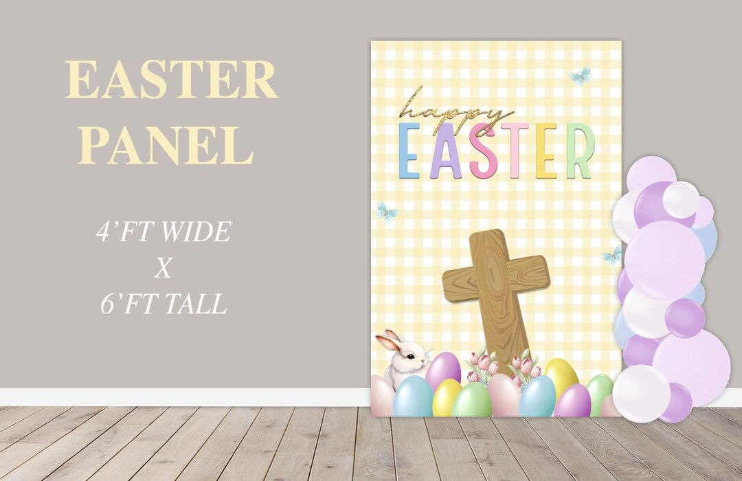 SQUARE Panel Easter, Party Decor, UV Printed, Coroplast Cutout Party ...