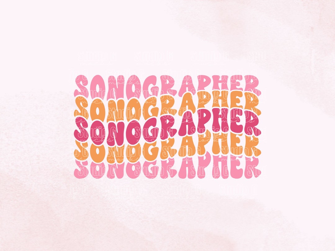 Sonographer Png, Sonographer Svg, Retro Sonography Sublimation Design ...