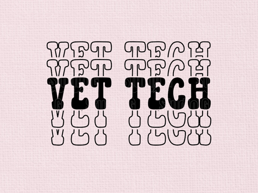 Retro Vet Tech PNG Veterinary Technician Veterinarian Vet - Etsy