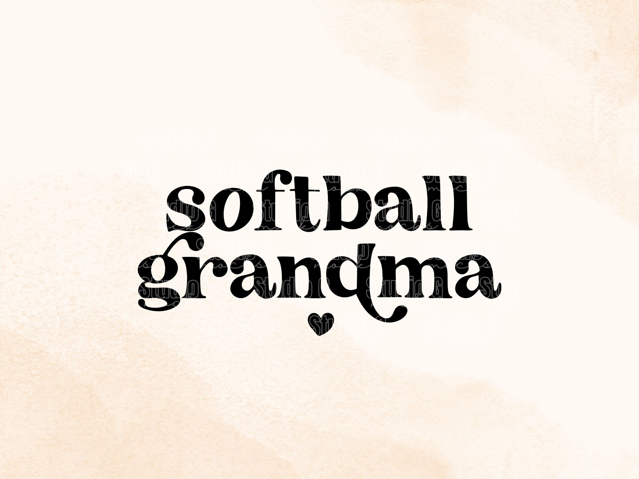 Softball Grandma SVG, Softball Gram PNG, Softball Life Svg, Crafting ...