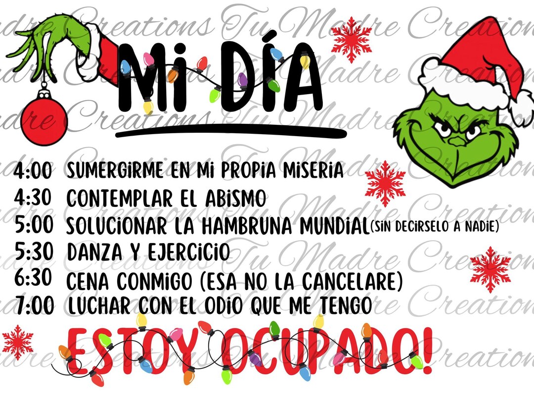 Mi Día El Grinch - Etsy México