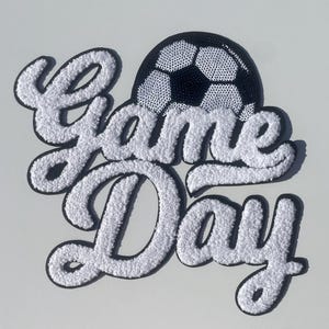Game Day Patch, Iron on Game Day, Sports Patch, Soccer Patch, Soccer ...