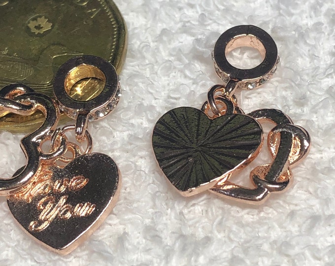 Mixed Lot/bulk Set of 2 Big Hole Charms/beads, Pandora Style European ...