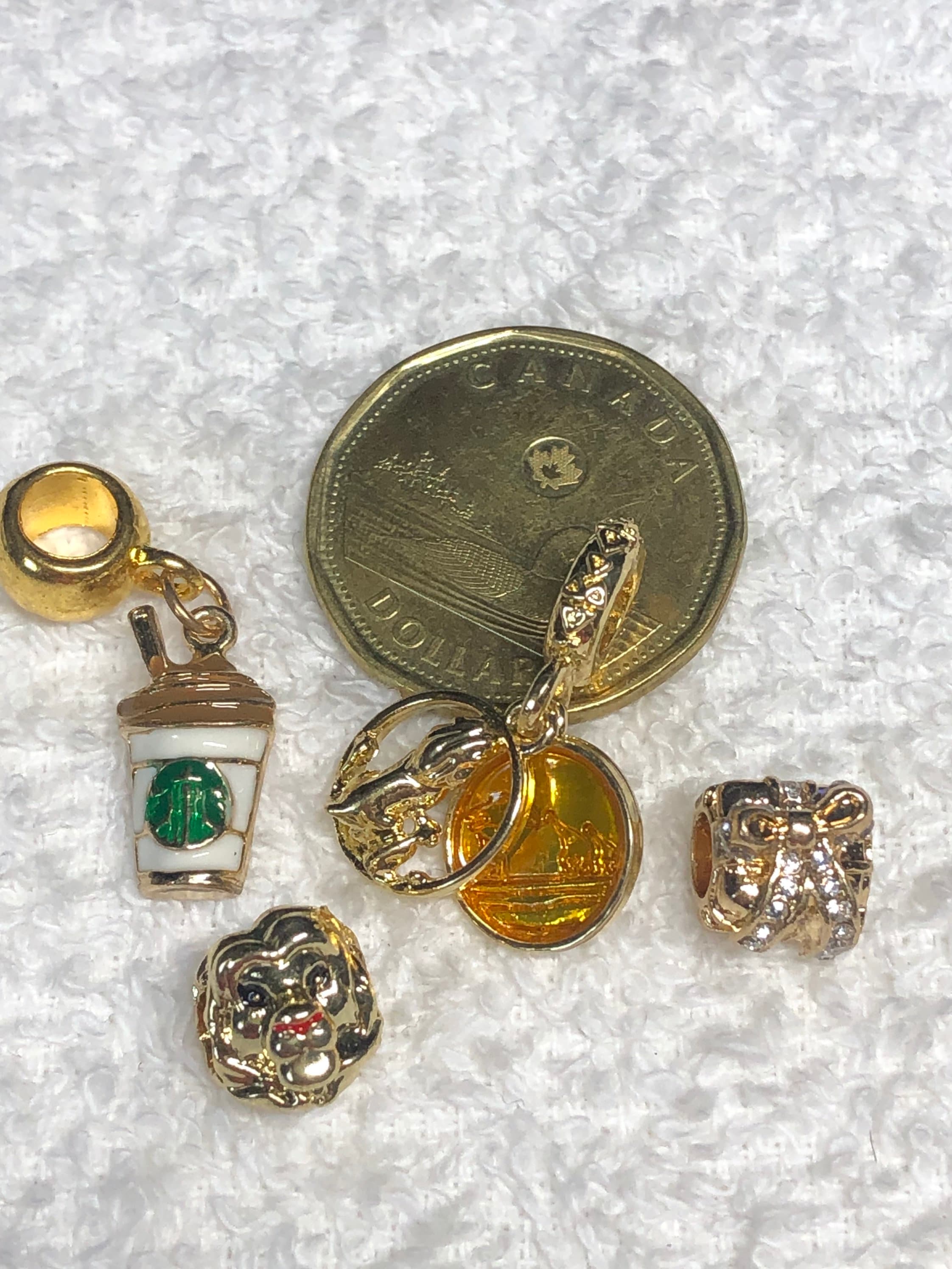 Mixed Lot/bulk Set of 4 Big Hole Charms/beads Pandora Style - Etsy