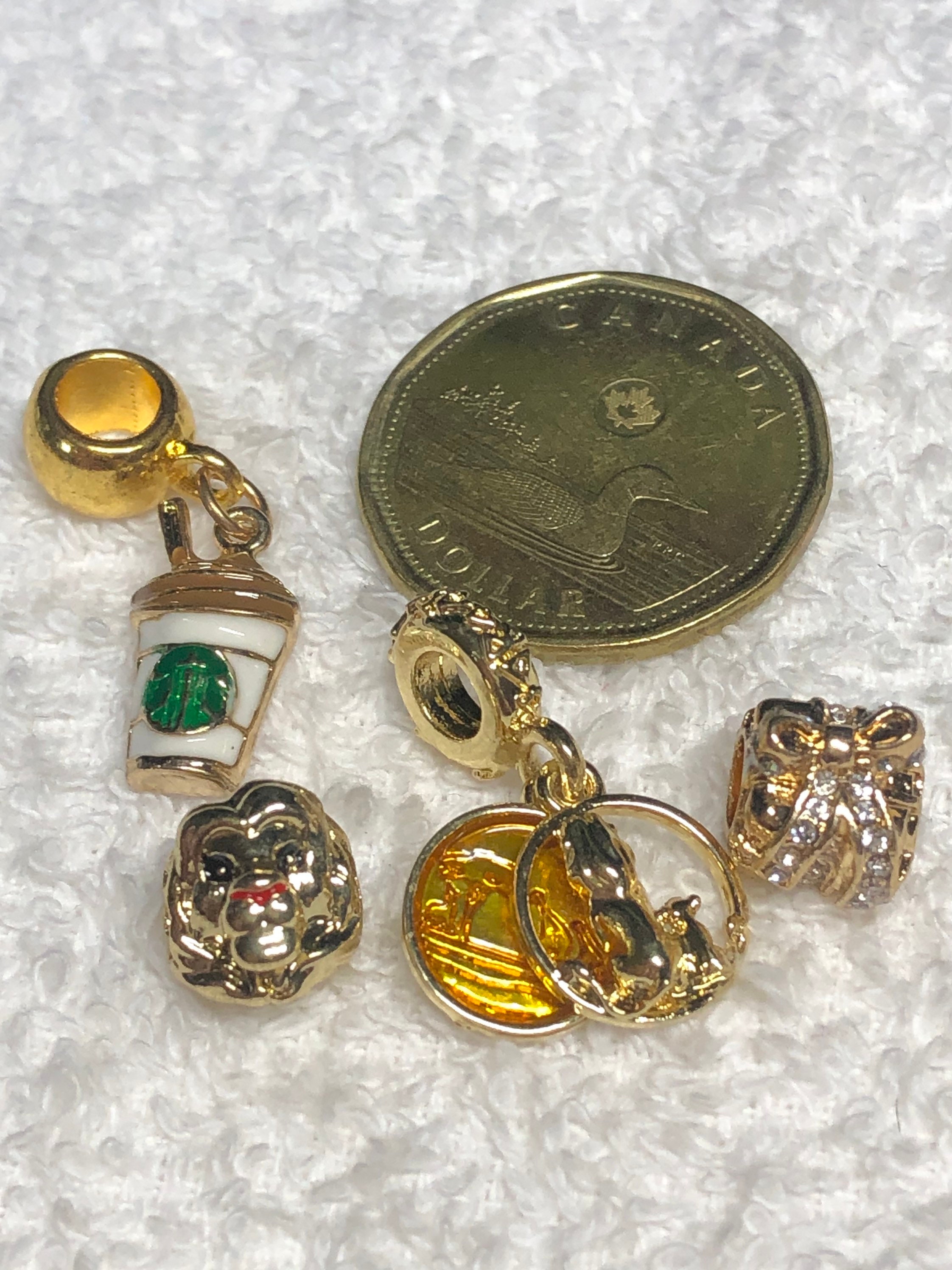 Mixed Lot/bulk Set of 4 Big Hole Charms/beads Pandora Style - Etsy
