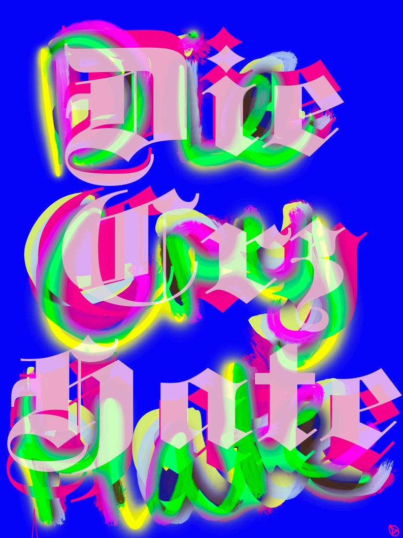 DIE CRY HATE 1 - Etsy