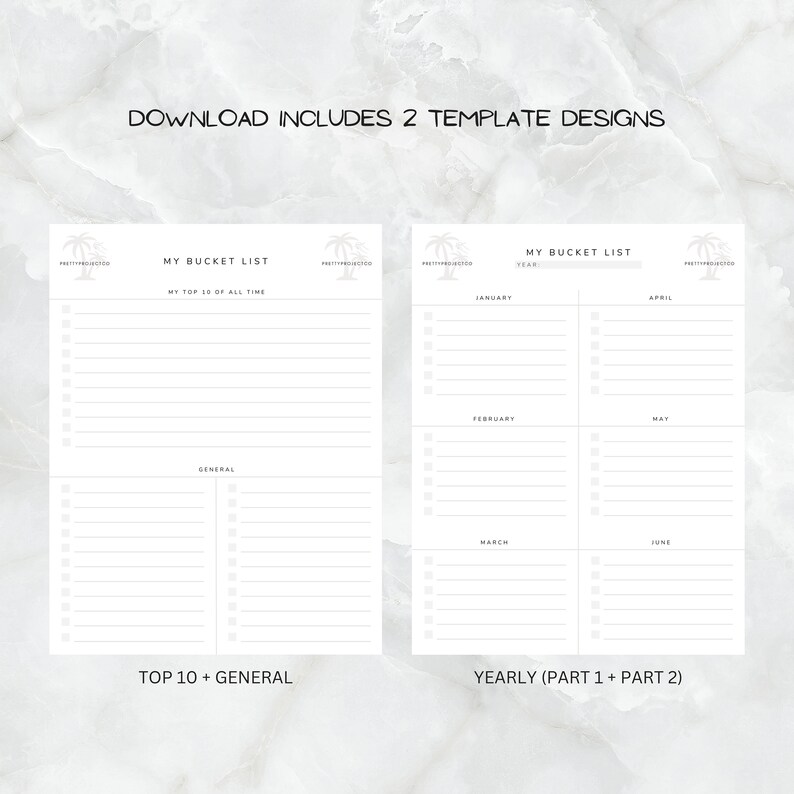 White Bucket List, Goal Checklist, Life Wish List, to Do List Plan ...