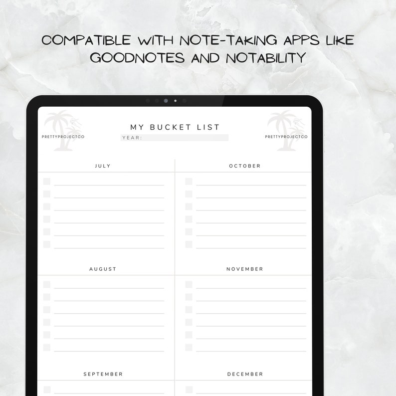 White Bucket List, Goal Checklist, Life Wish List, to Do List Plan ...