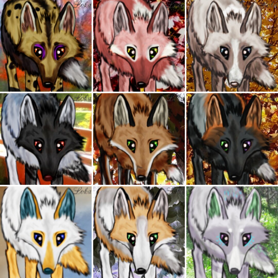 Digital Art Base: Fox - Etsy