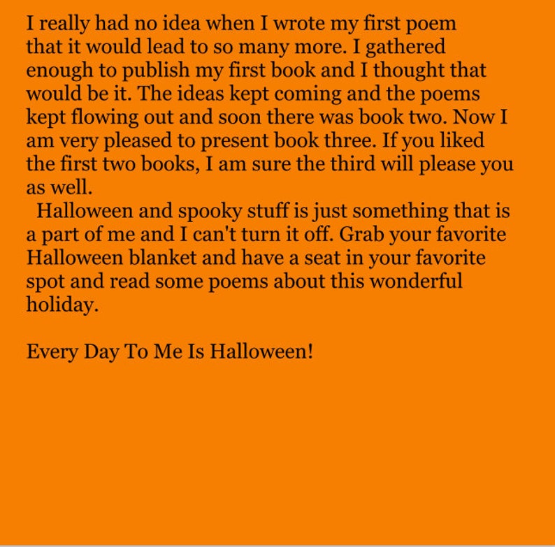 Halloween Poem Book 3 Pdf Download, Halloween Poetry Book, Spooky Poems ...
