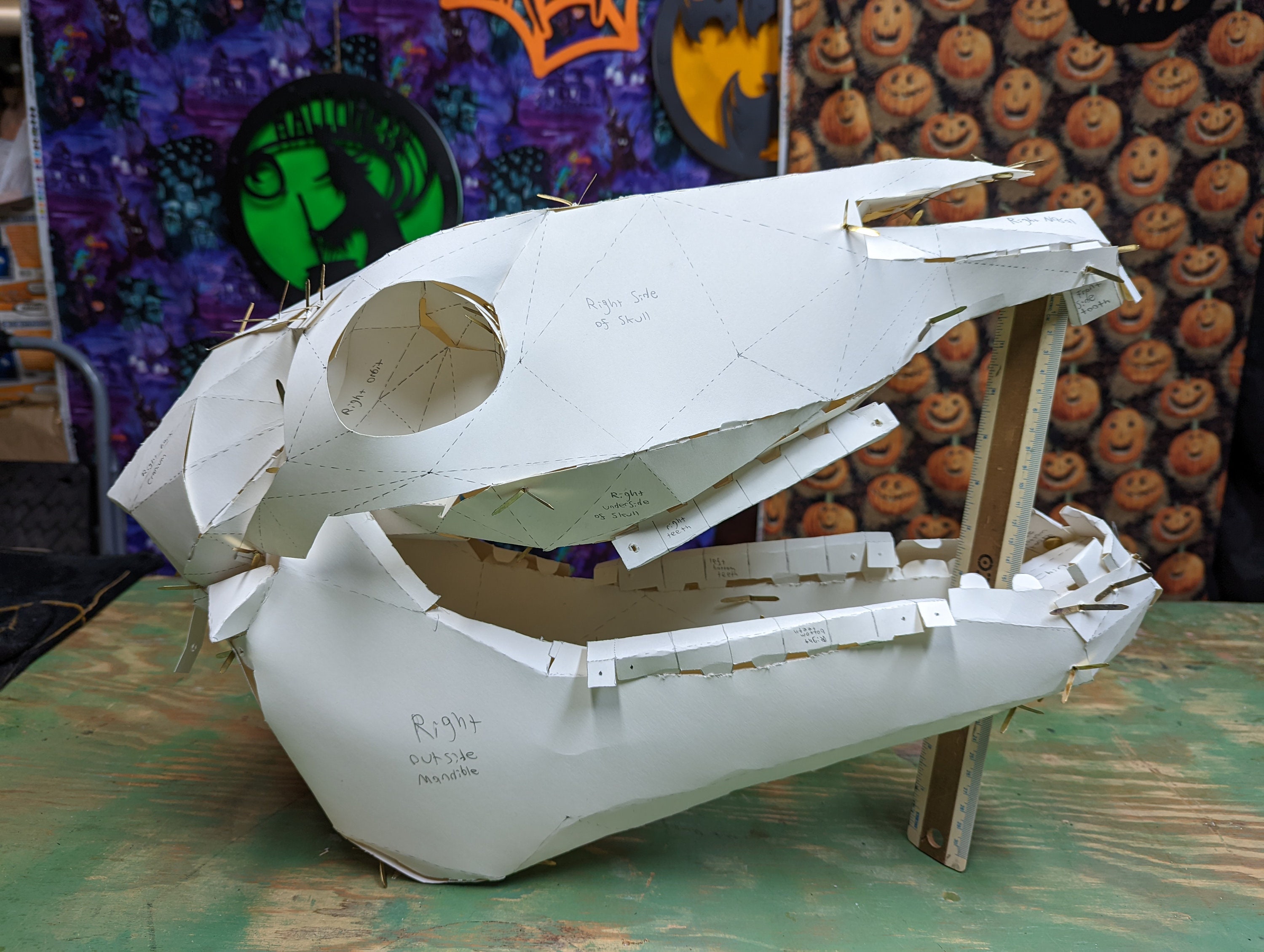 Horse Skull, Papercraft PDF Construction Kit, Templates, Halloween, DIY ...