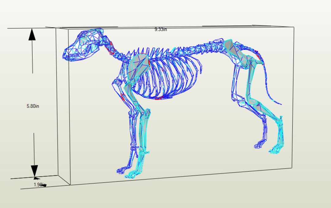 Pepakura Wolf Skeleton, Dog, Canine, Papercraft, Templates, Halloween ...
