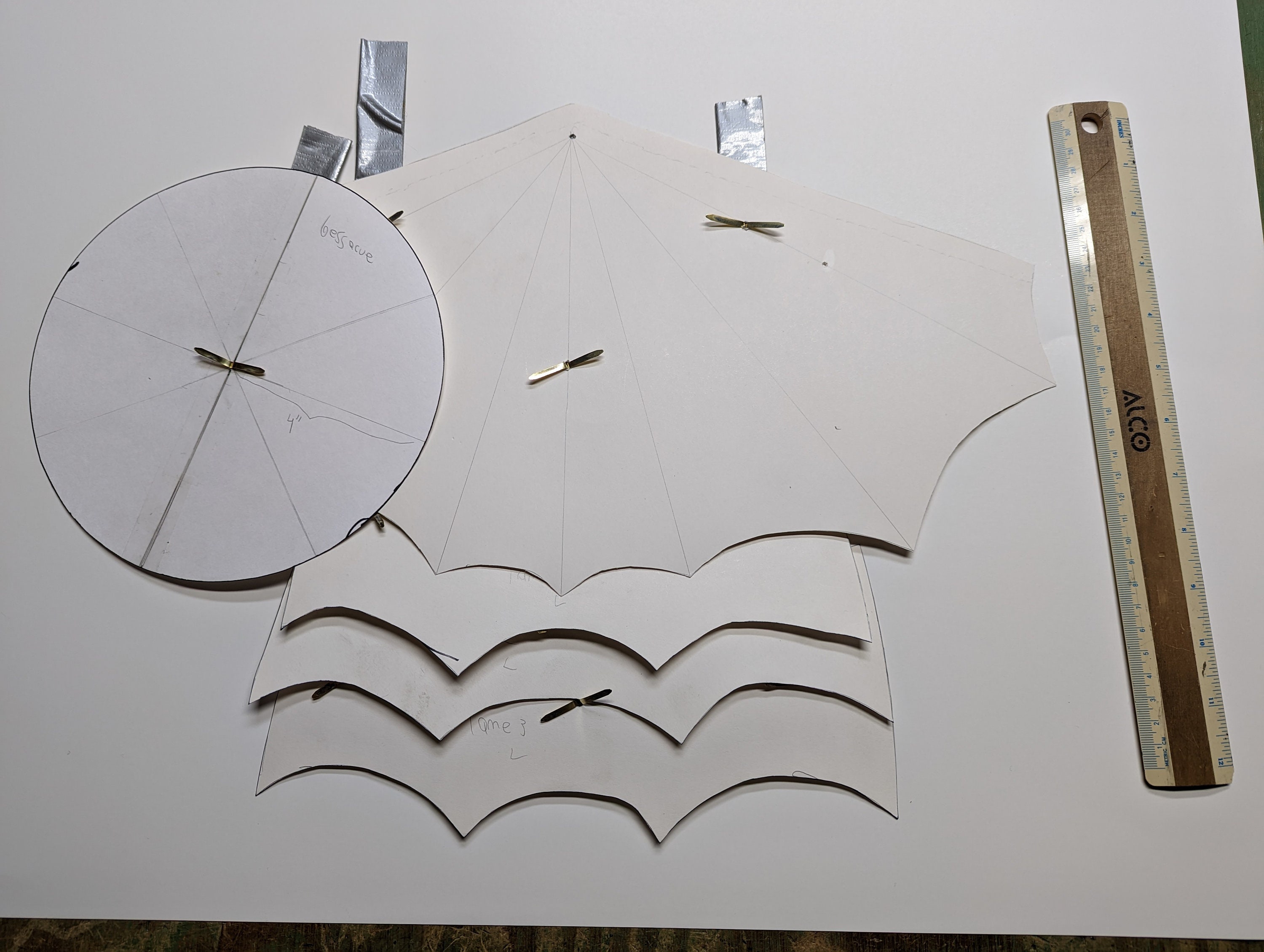 Gothic German Pauldron Armor PDF Templates, Medieval Knight Patterns ...