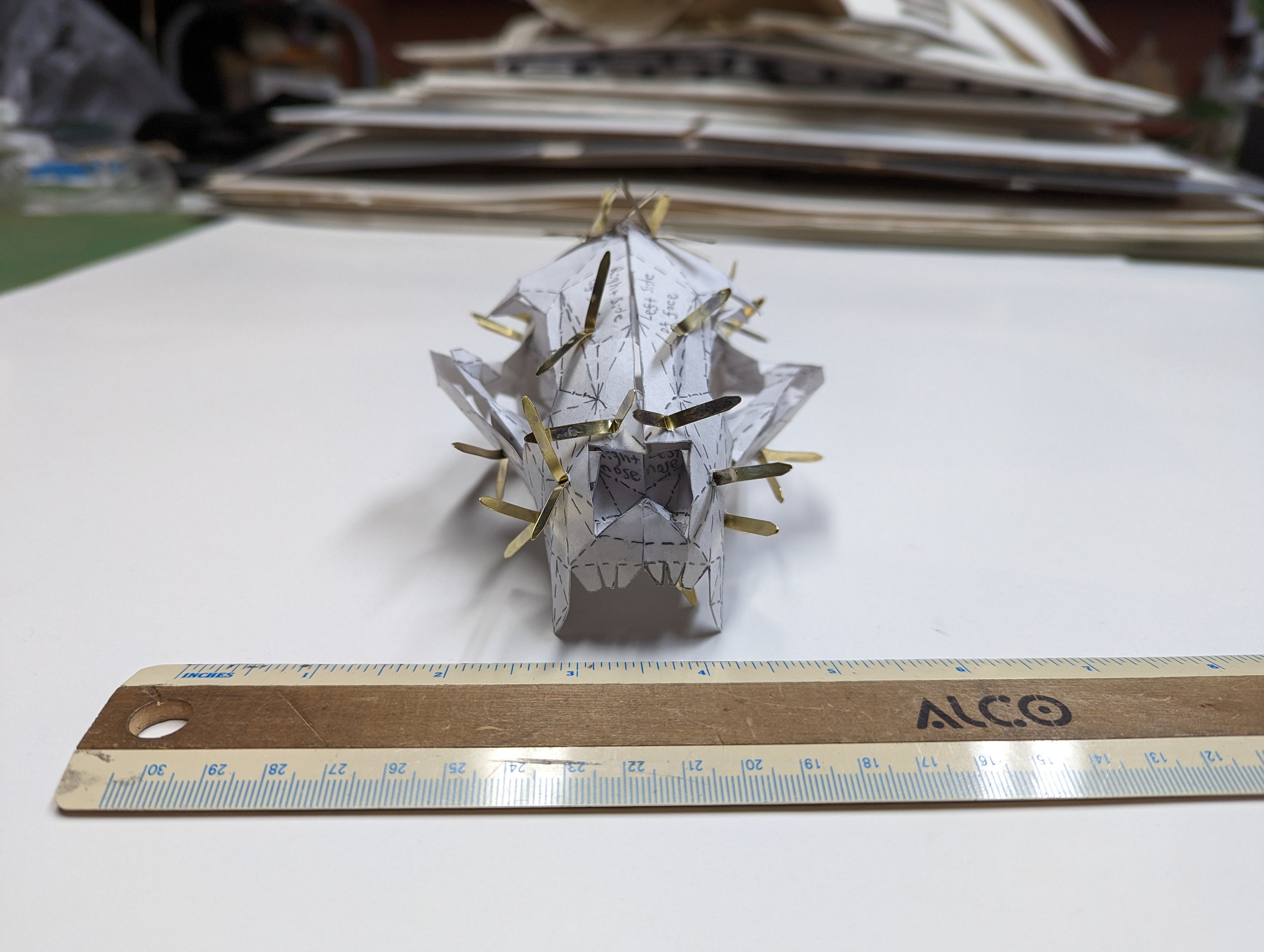 Life Size Papercraft Cat Skull Construction Kit, Cosplay Templates, PDF ...