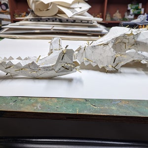 Life Size Papercraft Wolf Skull, PDF Templates, Cosplay, Canine, Dog ...