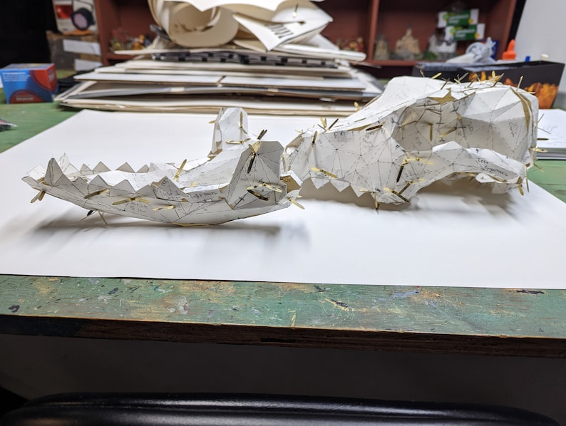 Life Size Papercraft Wolf Skull, PDF Templates, Cosplay, Canine, Dog ...