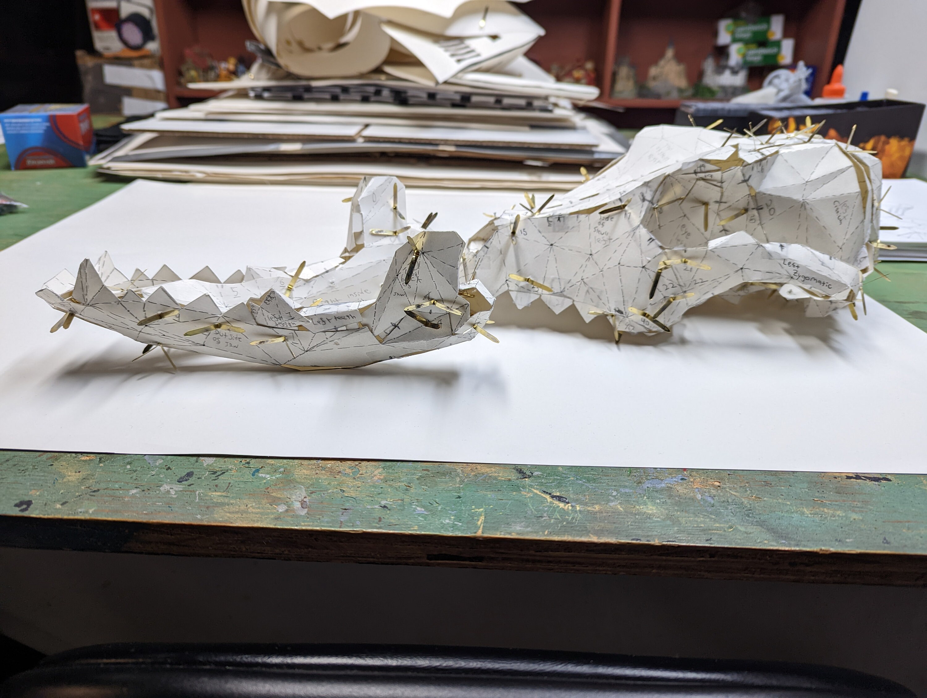 Life Size Papercraft Wolf Skull, PDF Templates, Cosplay, Canine, Dog ...