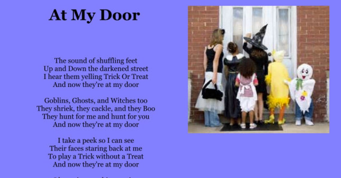 Halloween Poem Book 13 Pdf Download, Poetry Book, Spooky, Stories to ...