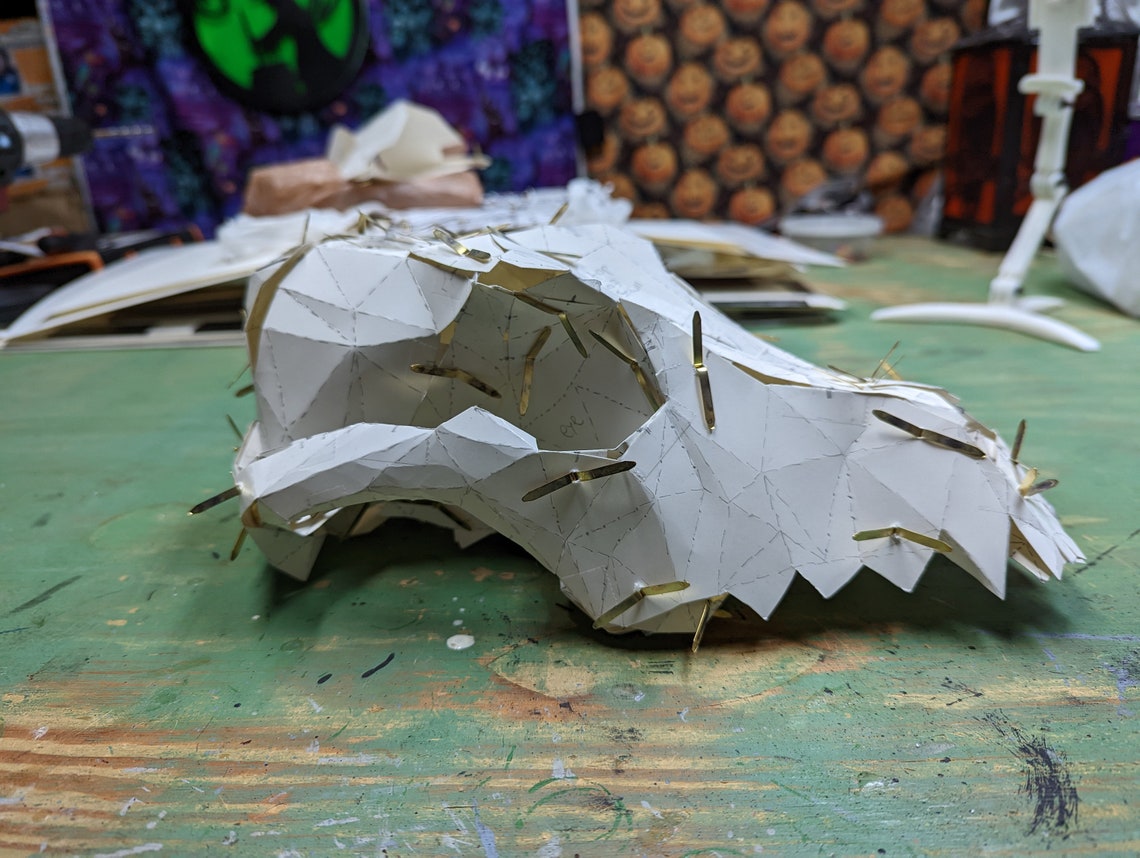 Life Size Papercraft Wolf Skull, PDF Templates, Cosplay, Canine, Dog ...