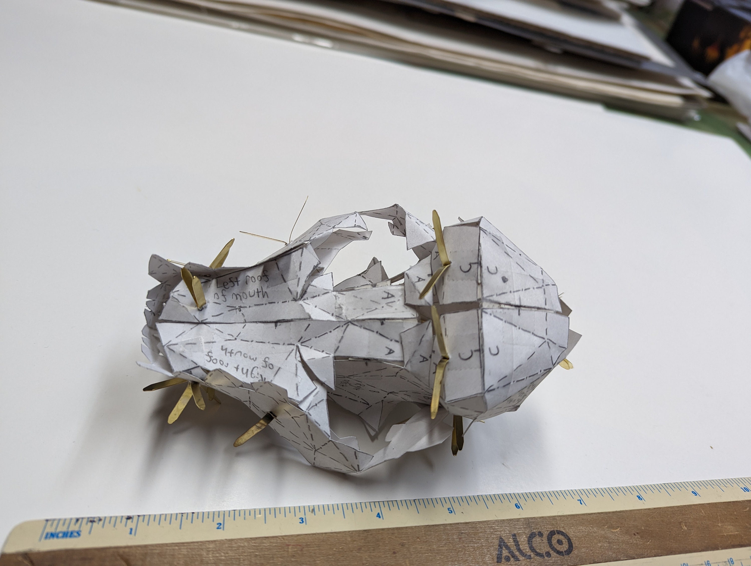 Life Size Papercraft Cat Skull Construction Kit, Cosplay Templates, PDF ...