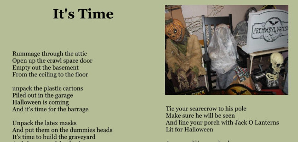 Halloween Poem Book 9 Pdf Download, Halloween Poetry Book, Spooky Poems ...