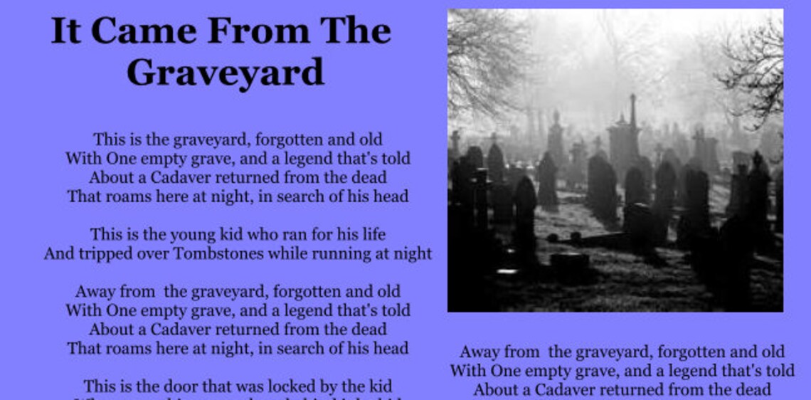 Halloween Poem Book 13 Pdf Download, Poetry Book, Spooky, Stories to ...