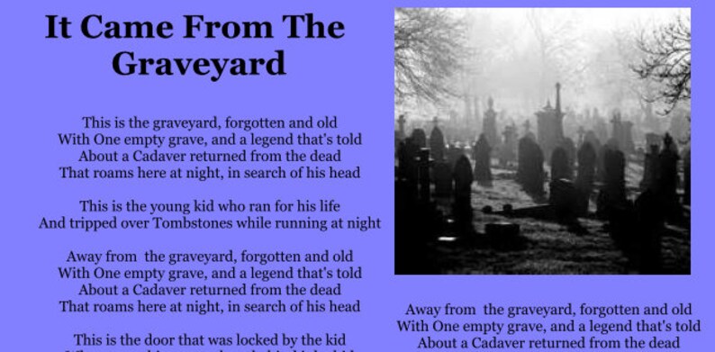Halloween Poem Book 13 Pdf Download, Poetry Book, Spooky, Stories to ...