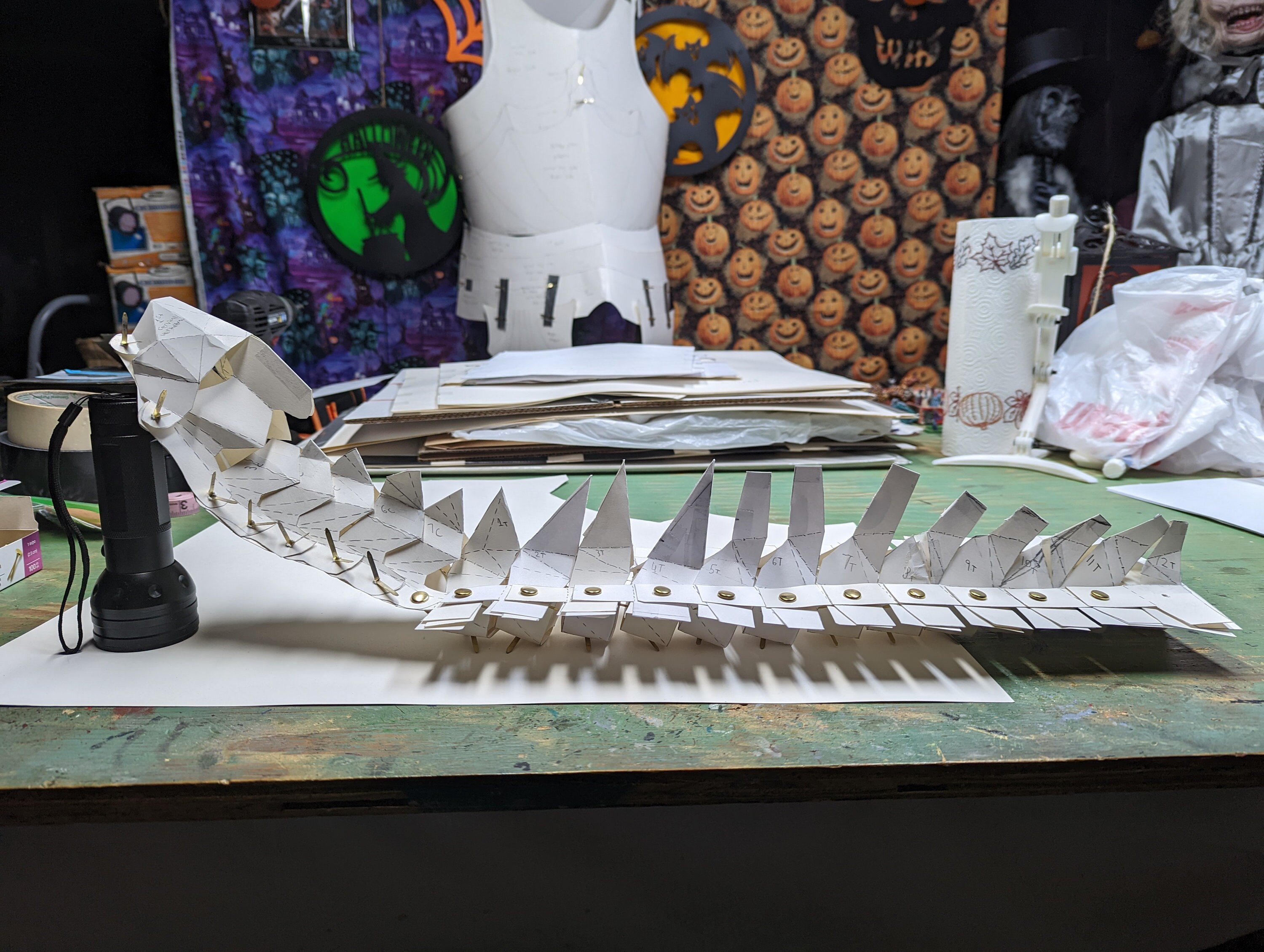 Life Size Papercraft Wolf Skeleton PDF Construction Kit, Cosplay ...