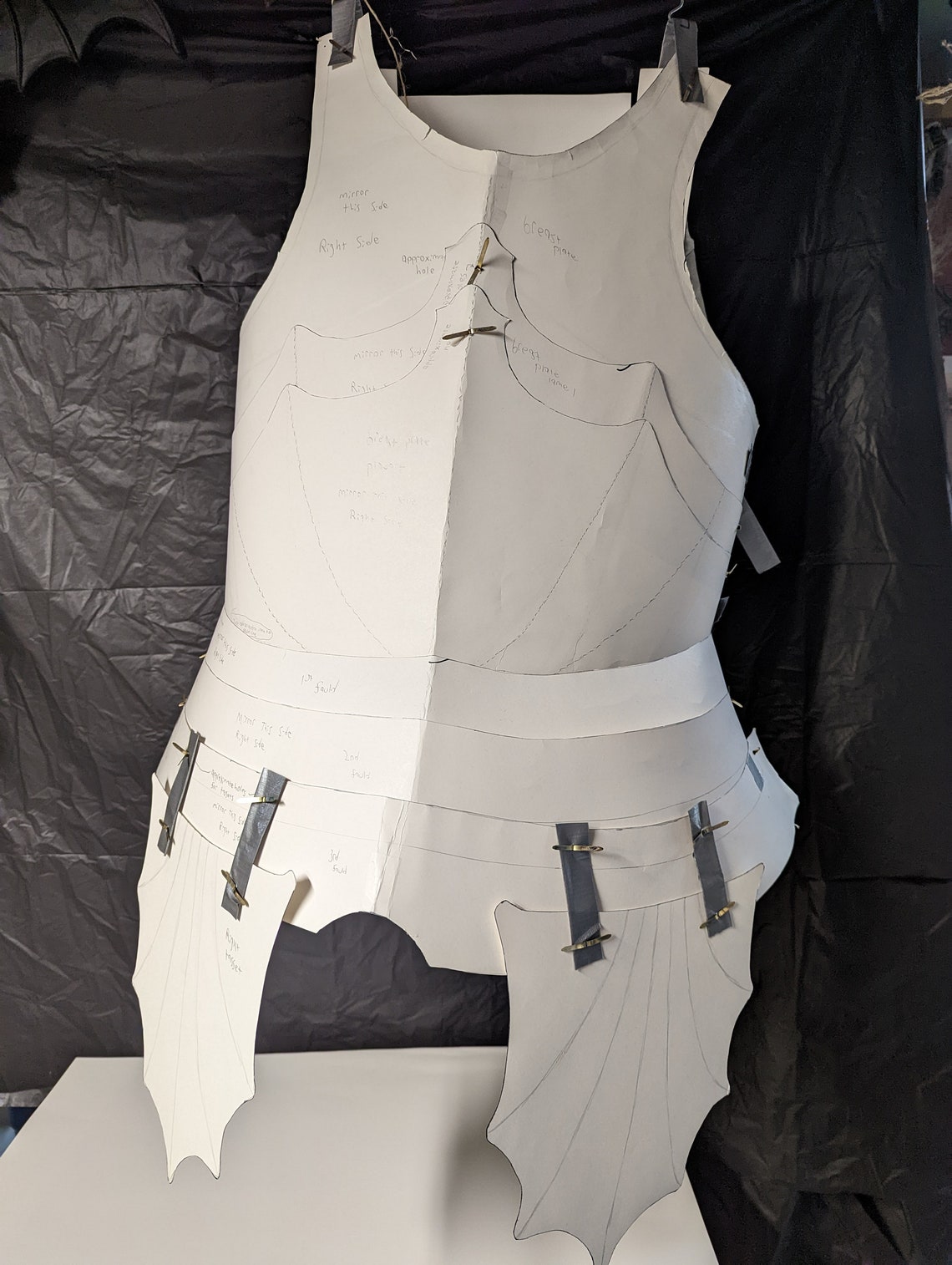 Gothic German Cuirass Templates, Medieval Knight Patterns, PDF, DIY ...