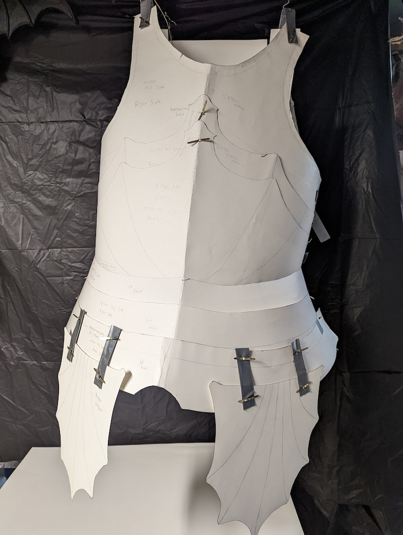 Gothic German Cuirass Templates, Medieval Knight Patterns, PDF, DIY ...