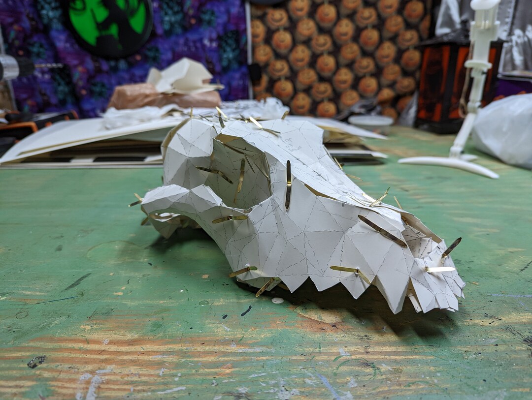 Life Size Papercraft Wolf Skull PDF Templates Cosplay - Etsy