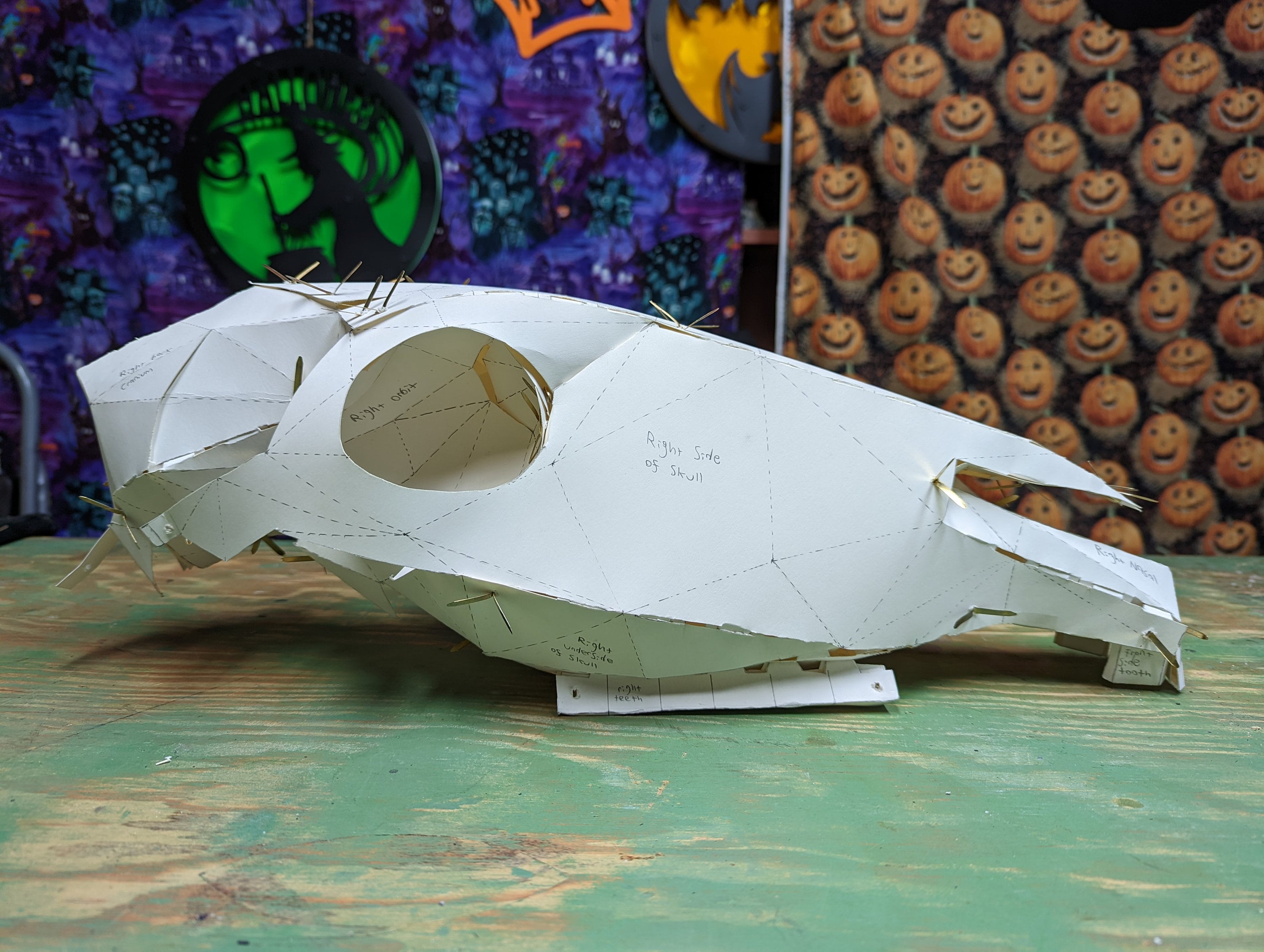 Horse Skull, Papercraft PDF Construction Kit, Templates, Halloween, DIY ...