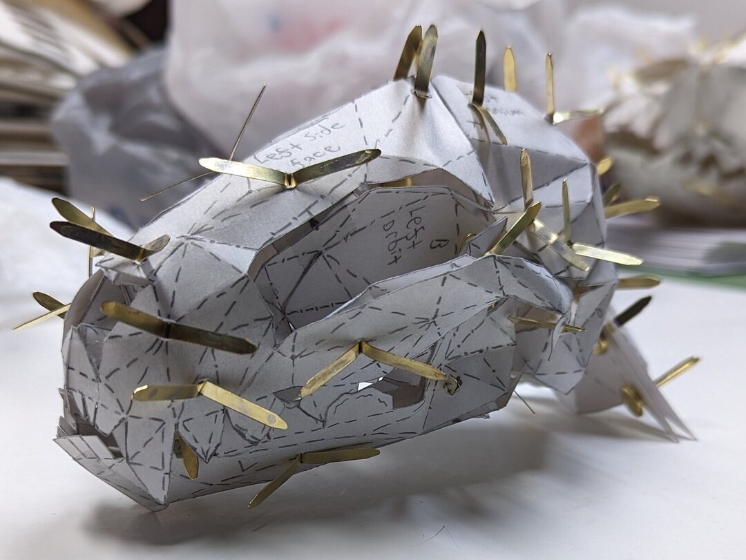 Life Size Papercraft Cat Skull Construction Kit, Cosplay Templates, PDF ...