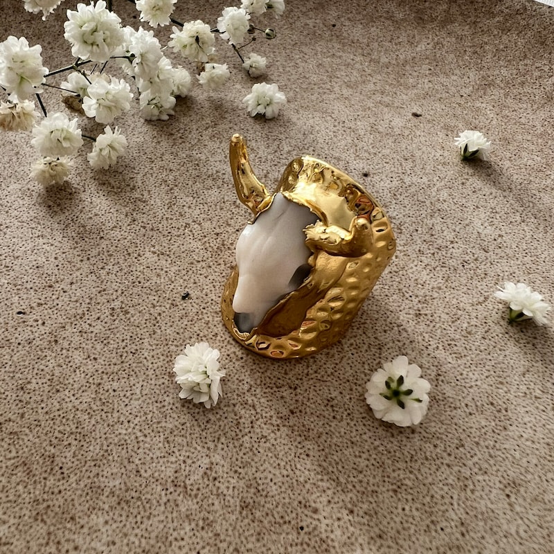 Jewelry Taurus Ring - Etsy