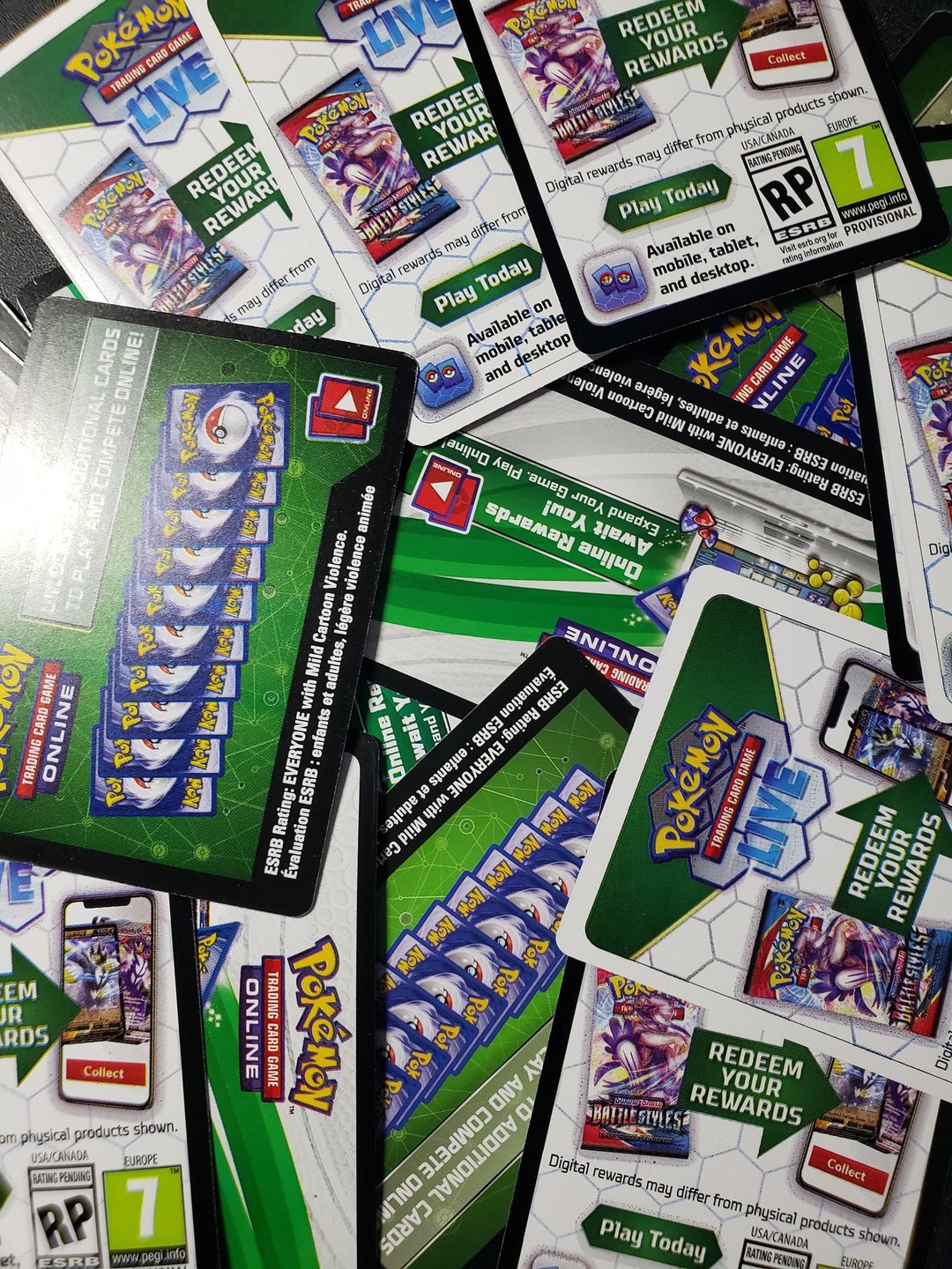 50 Pokemon TCG Online Code Cards - Etsy