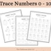 Number Tracing Worksheets 0 - 10 | Instant Download PDF File ...