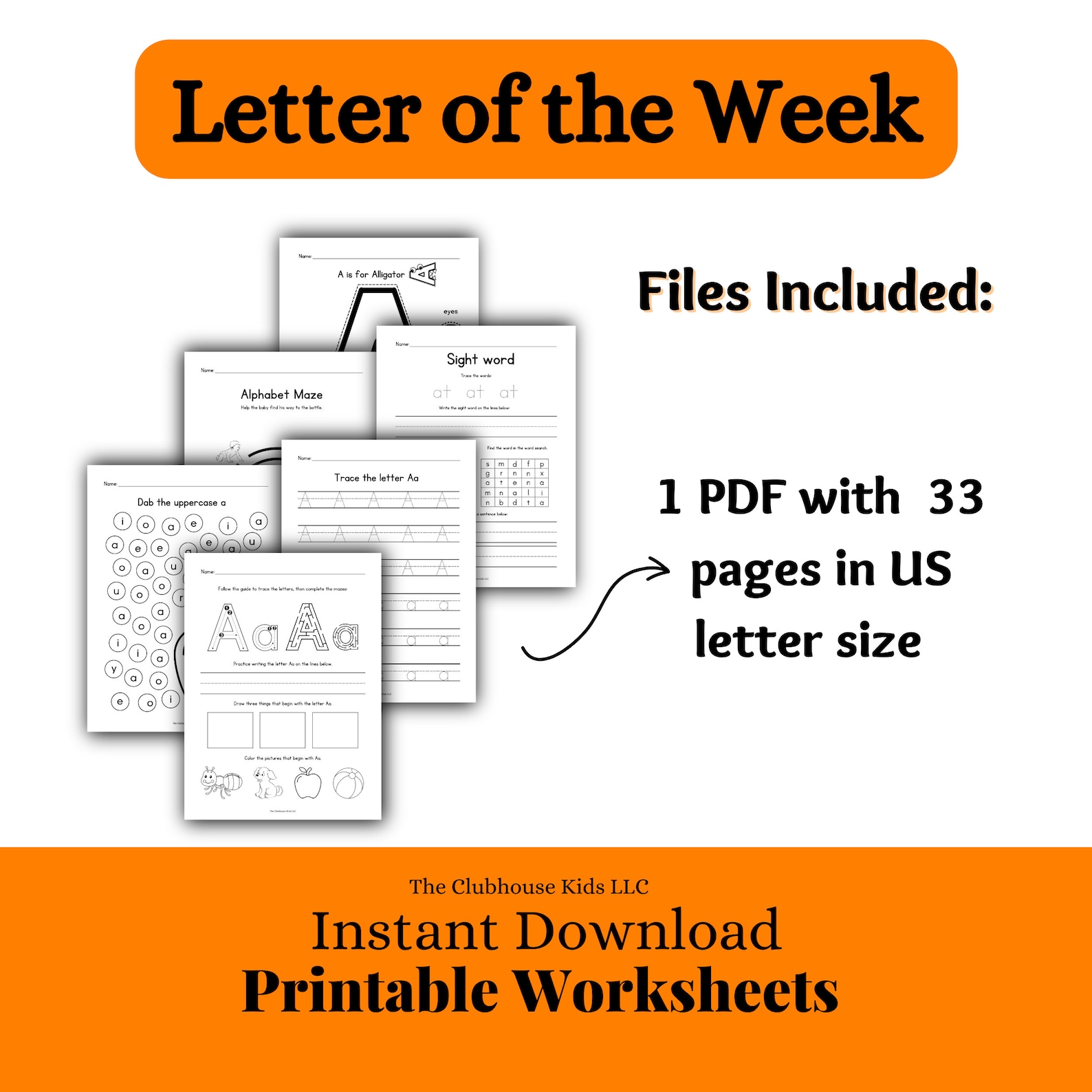 Letter of the Week Activity - Aa | Letter of the Week Worksheets ...