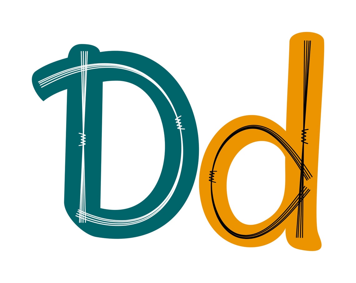 Boho Doodle Alphabet PNG Bundle: Bright Color Scribble Letters (digital ...