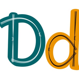 Bright Boho Color Scribble Alphabet Letters PNG, Doodle Alphabet PNG ...