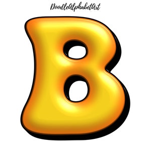 3D Retro Rainbow Alphabet PNG: Groovy Bubble Letters (5 Alpha Sets) - Etsy