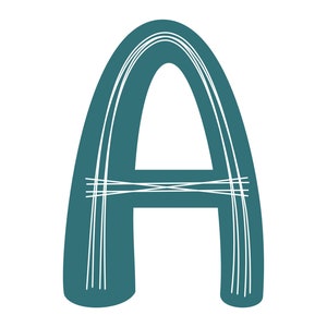 Earthy Boho Color Palette Scribble Letters PNG, A Hand Drawn Set of ...