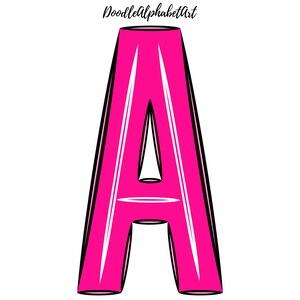 Double White Center Line Letters PNG Bundle, Bright Color Neon Nights ...