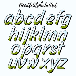 Canva Frame Alphabet, Real Handwriting Font, Complete Alphabets ...