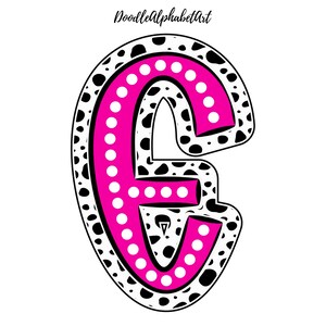 Bright Dalmatian Alphabet Letters PNG Bundle, 5 Dots Alpha Sets ...