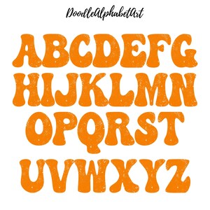 Boho Grunge Alphabet PNG Bundle: 10 Distressed Alpha Sets (digital ...