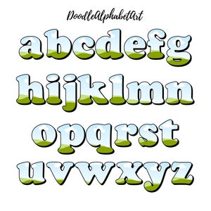 Editable Canva Frame Letters in Groovy Retro Font With 3D Block Shadow ...