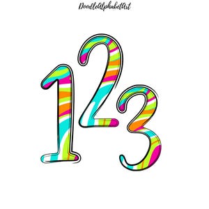Colorful Doodle Alphabet Clip Art PNG: Scribble Alpha Pack Digital ...