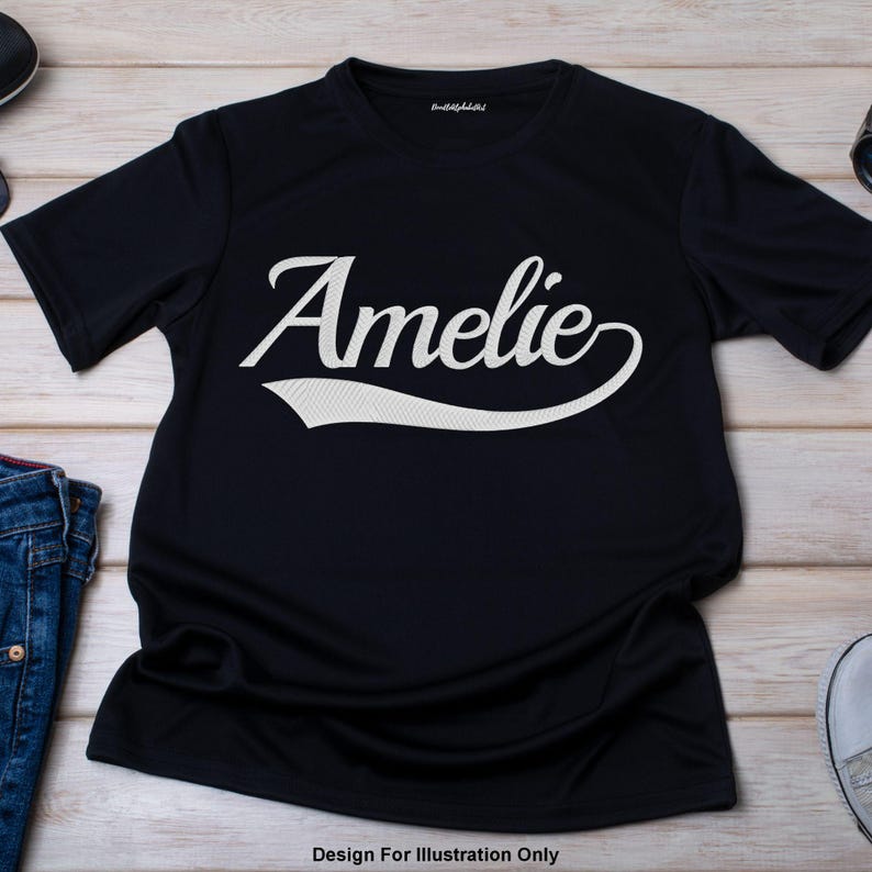 Baseball Embroidery Font | Sporty Script Jersey Letters for Machine ...